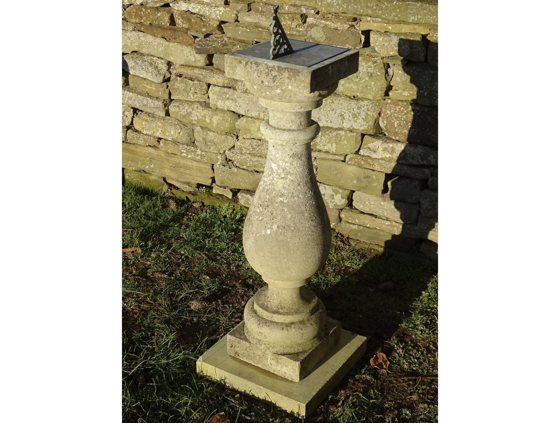 Antique Stone Sundial|