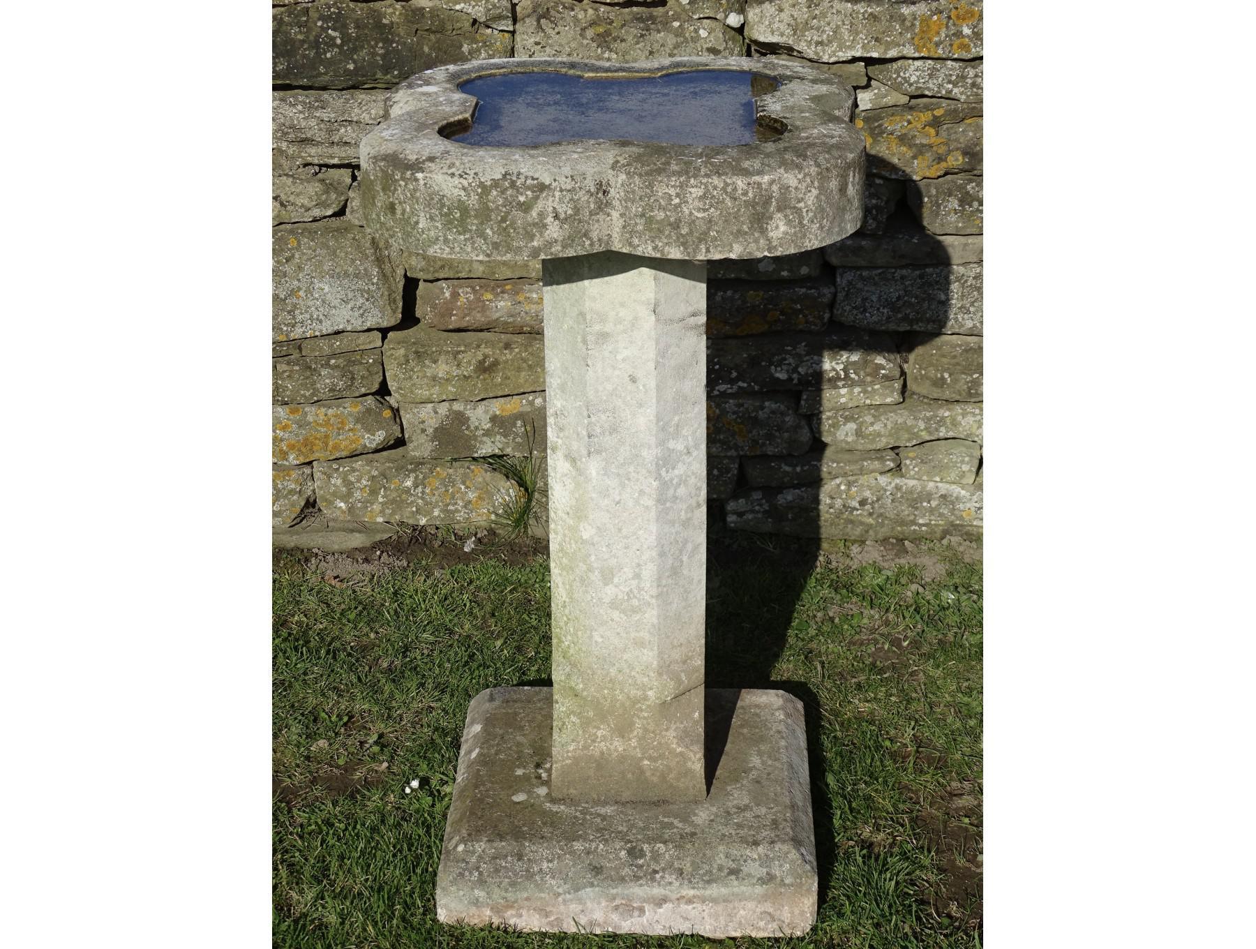 Vintage Portland Stone Birdbath|