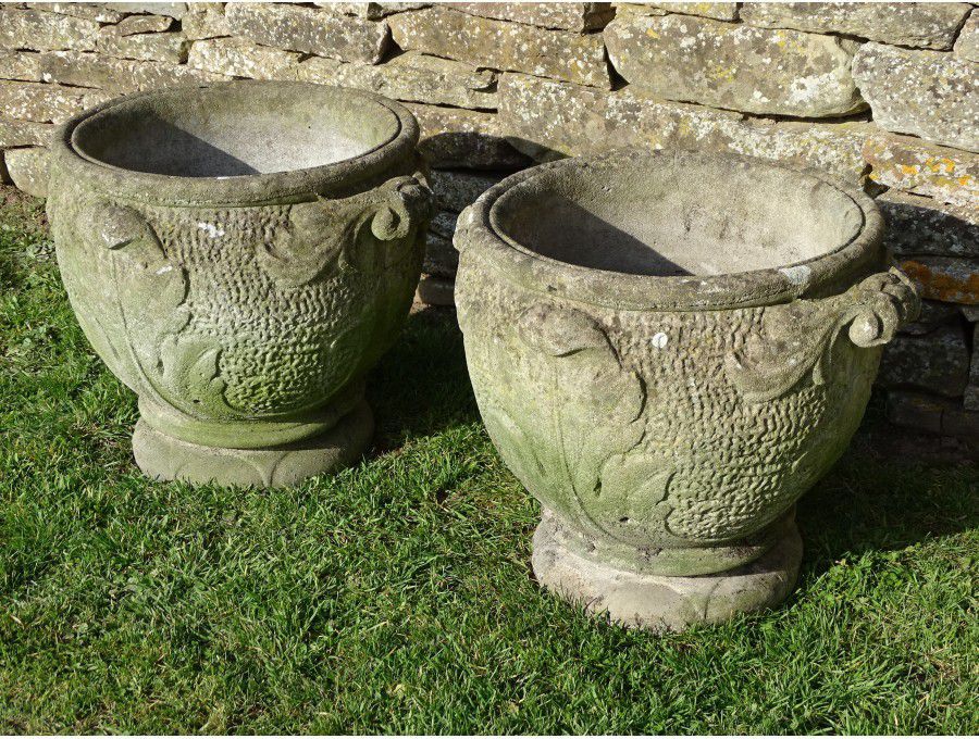 Weathered Garden Planters (Pair)|