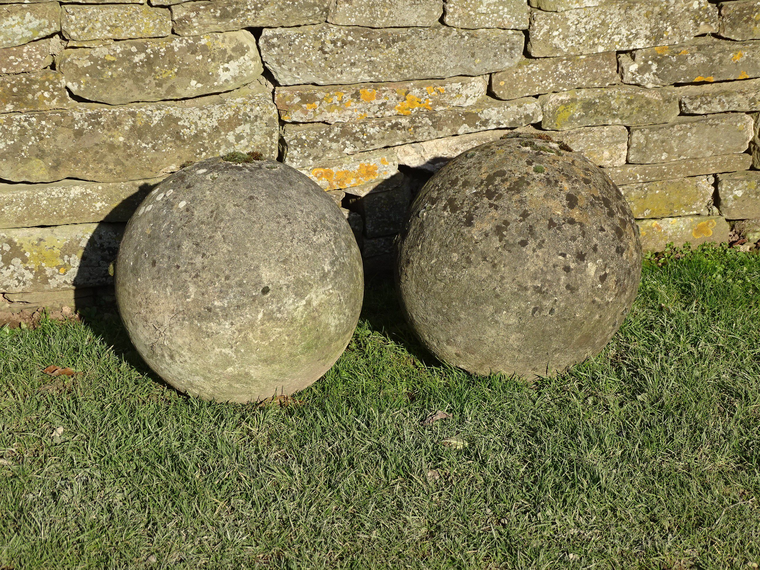 Weathered Stone Balls (Pair)|
