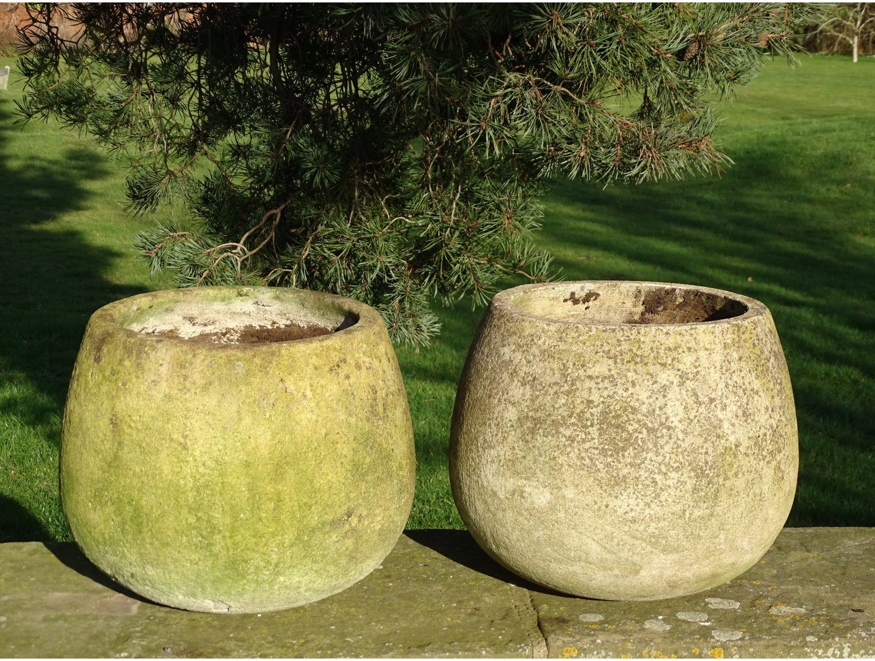 Ovoid Modern Garden Planters (Pair)|