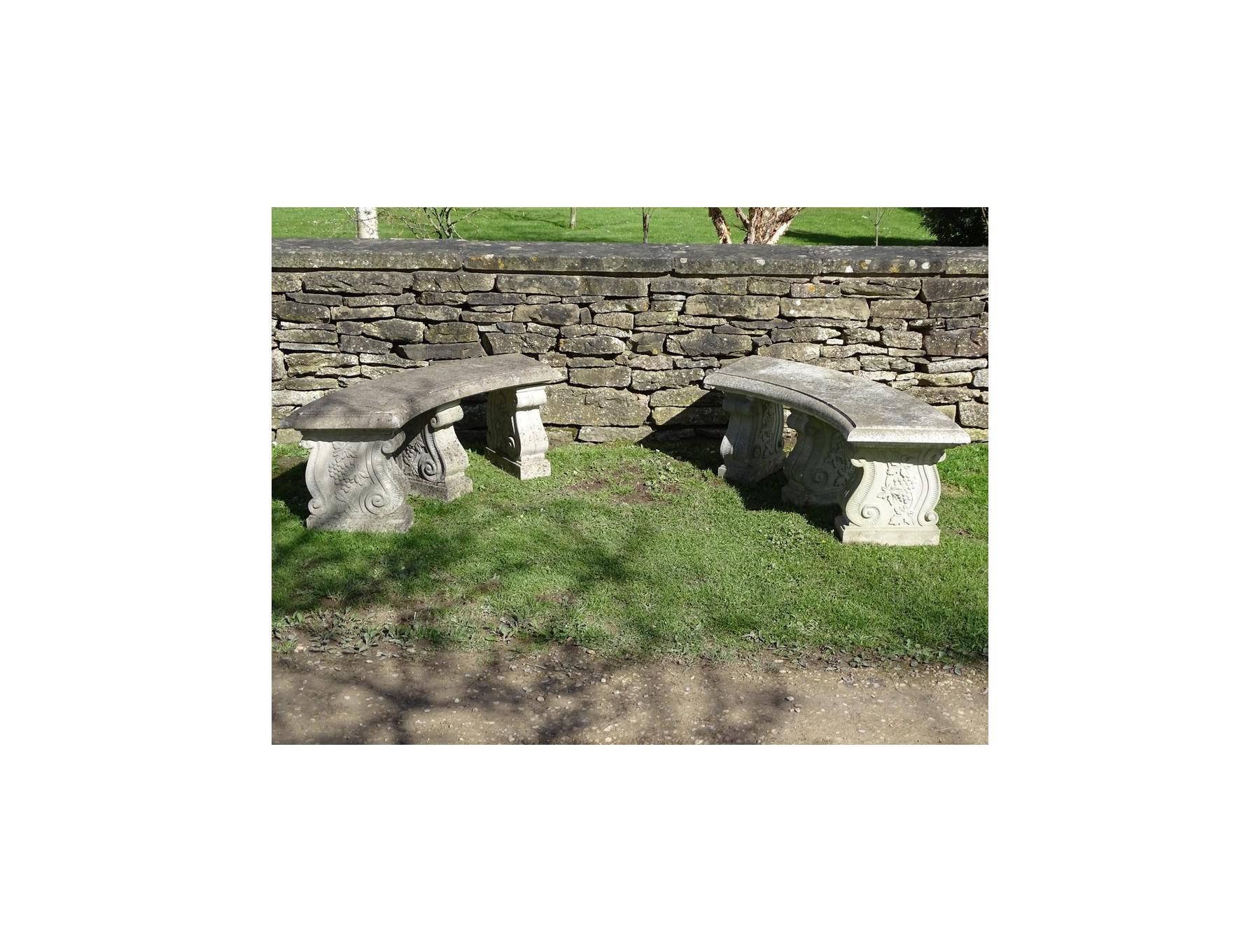 Haddonstone Curved Benches (Two)|