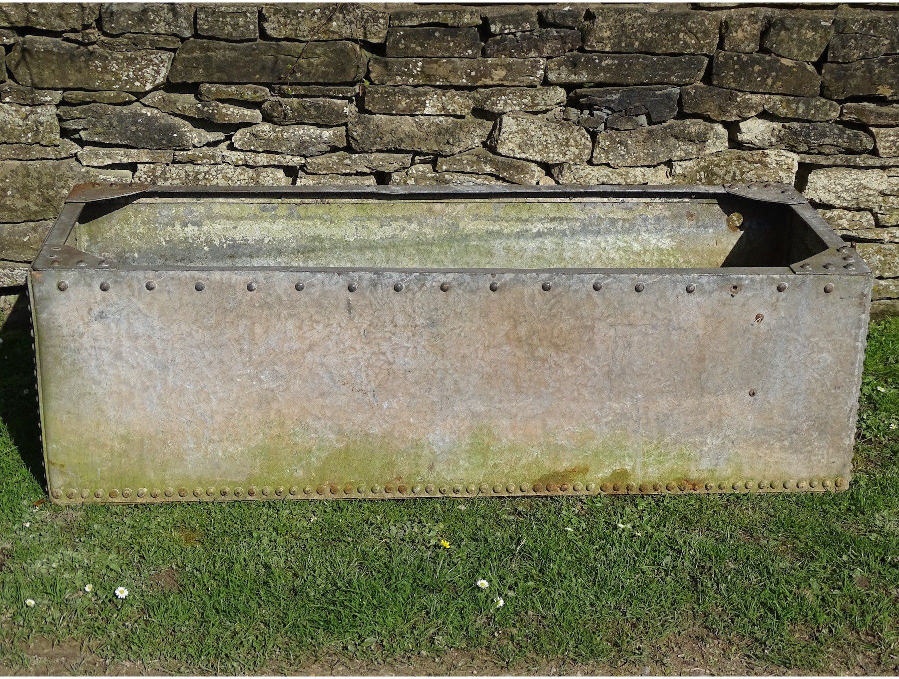 Vintage Galvanised Iron Trough