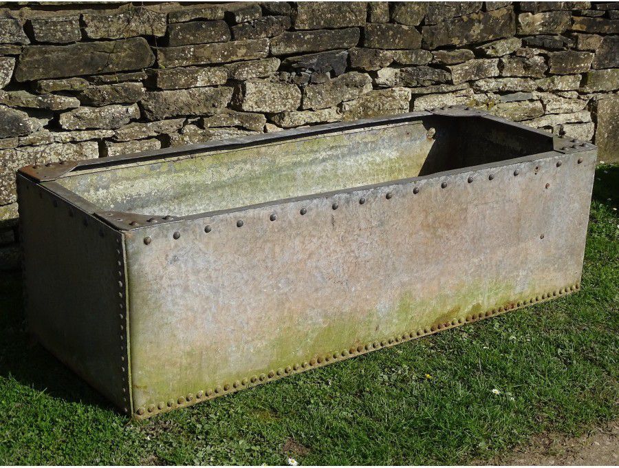 Vintage Galvanised Iron Trough