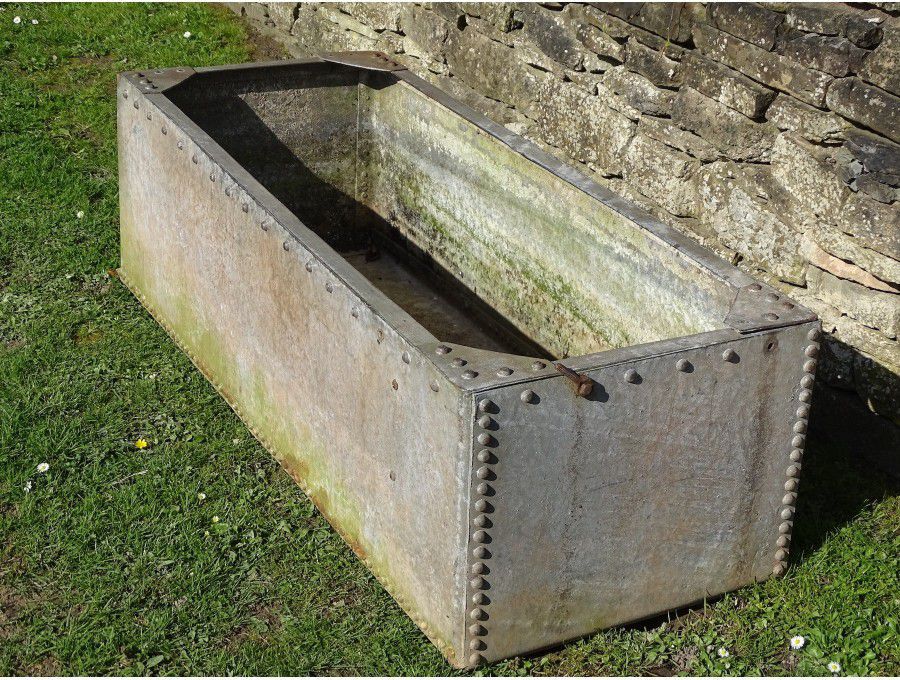 Vintage Galvanised Iron Trough