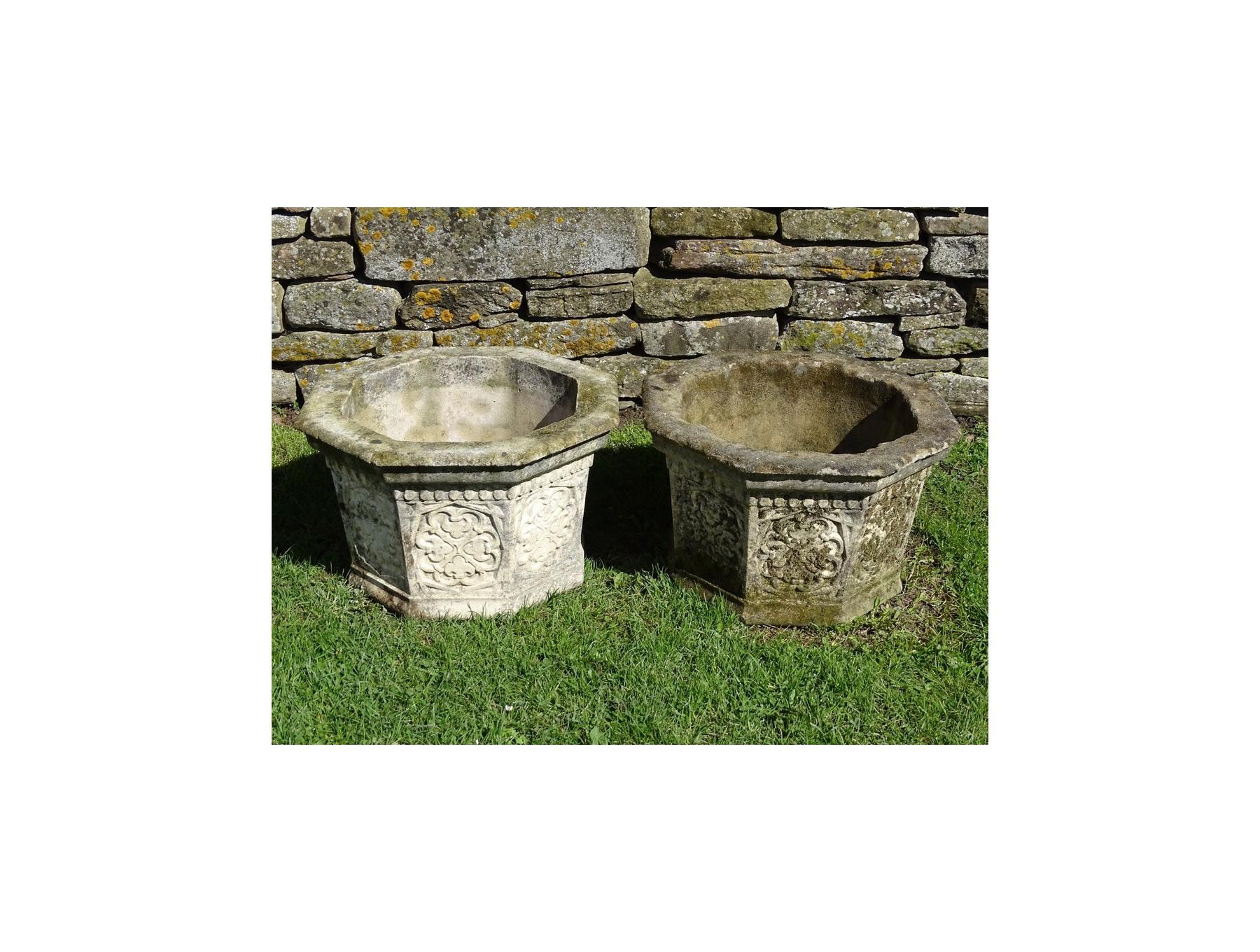 Weathered Garden Planters (Pair)|