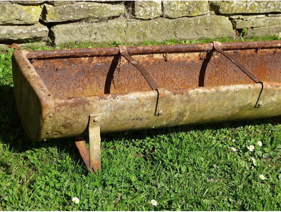 Vintage Galvanised Iron Trough|
