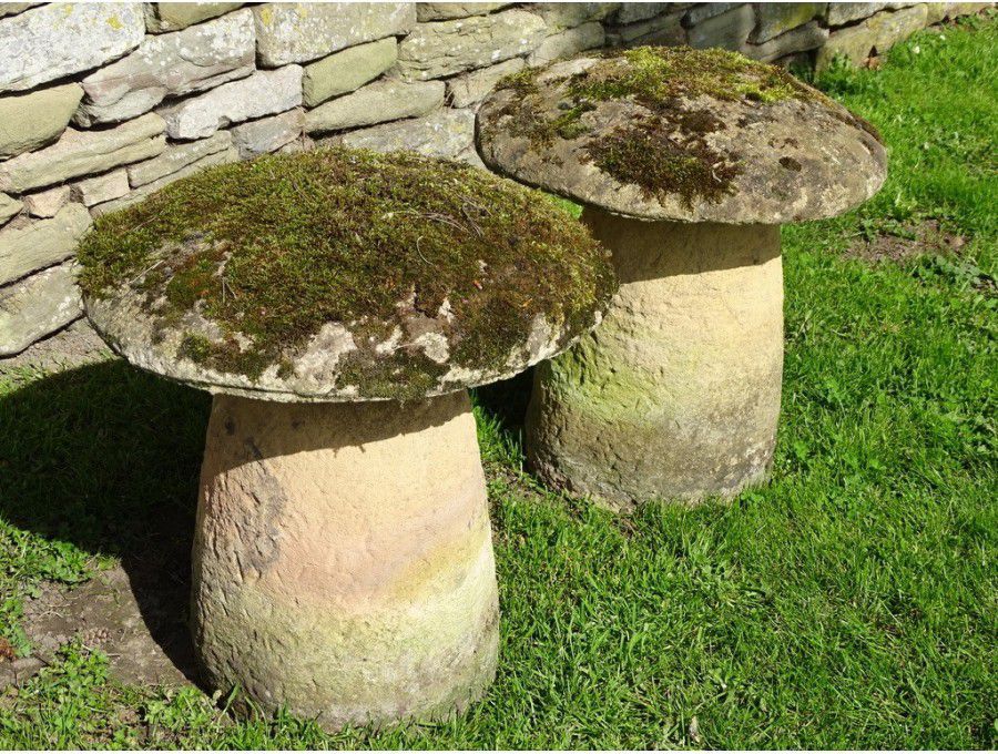 Weathered Staddlestones (Pair)|