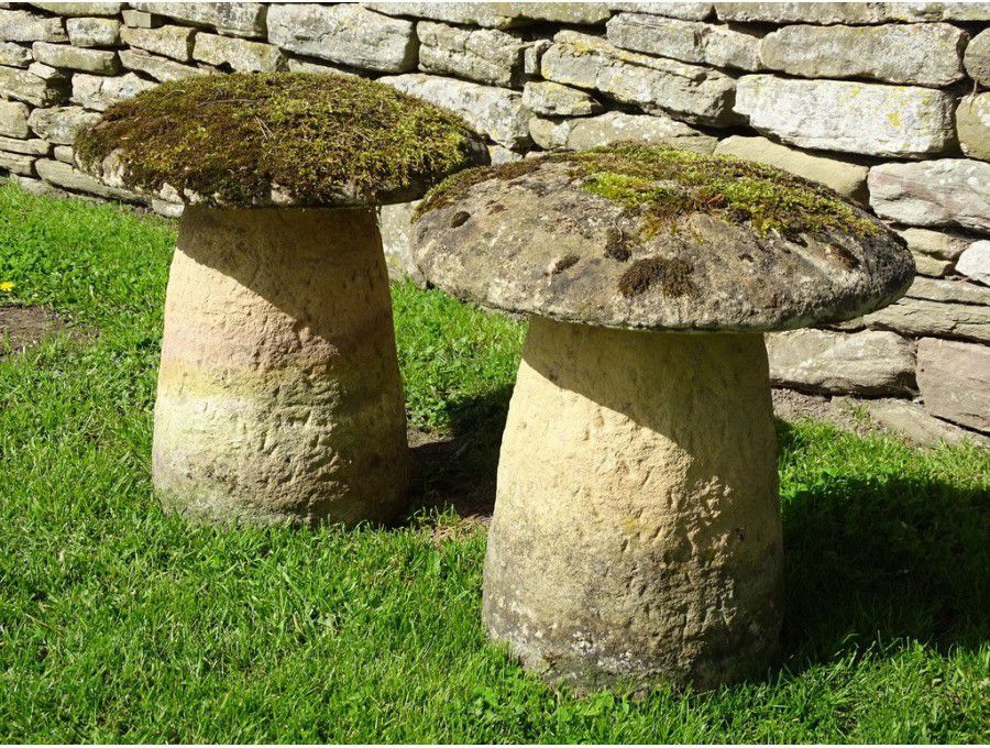 Weathered Staddlestones (Pair)|