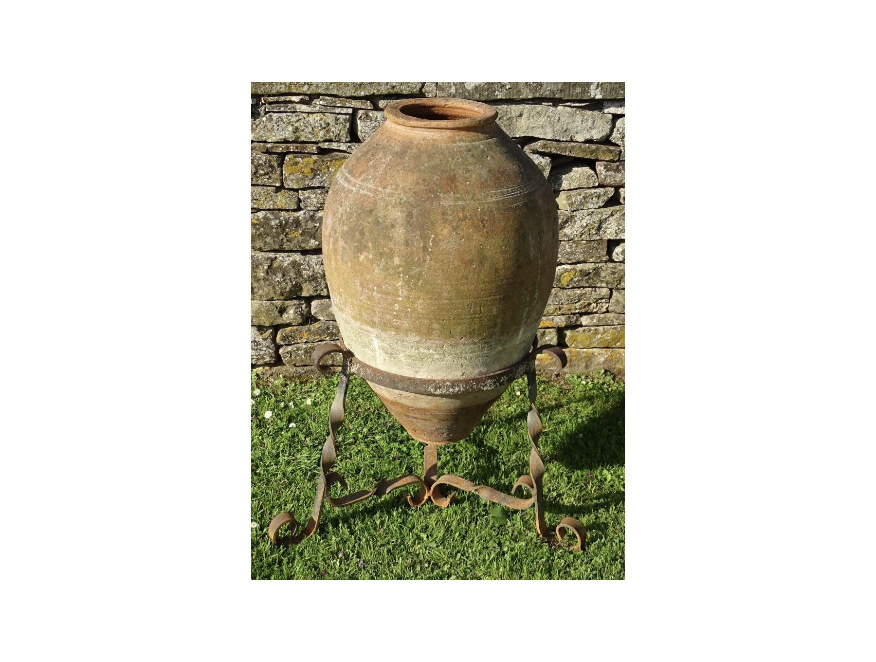 Vintage Terracotta Oil Jar|