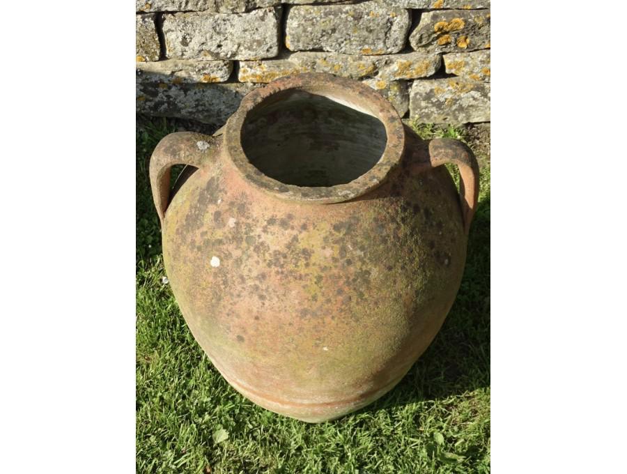 Vintage Terracotta Oil Jar|