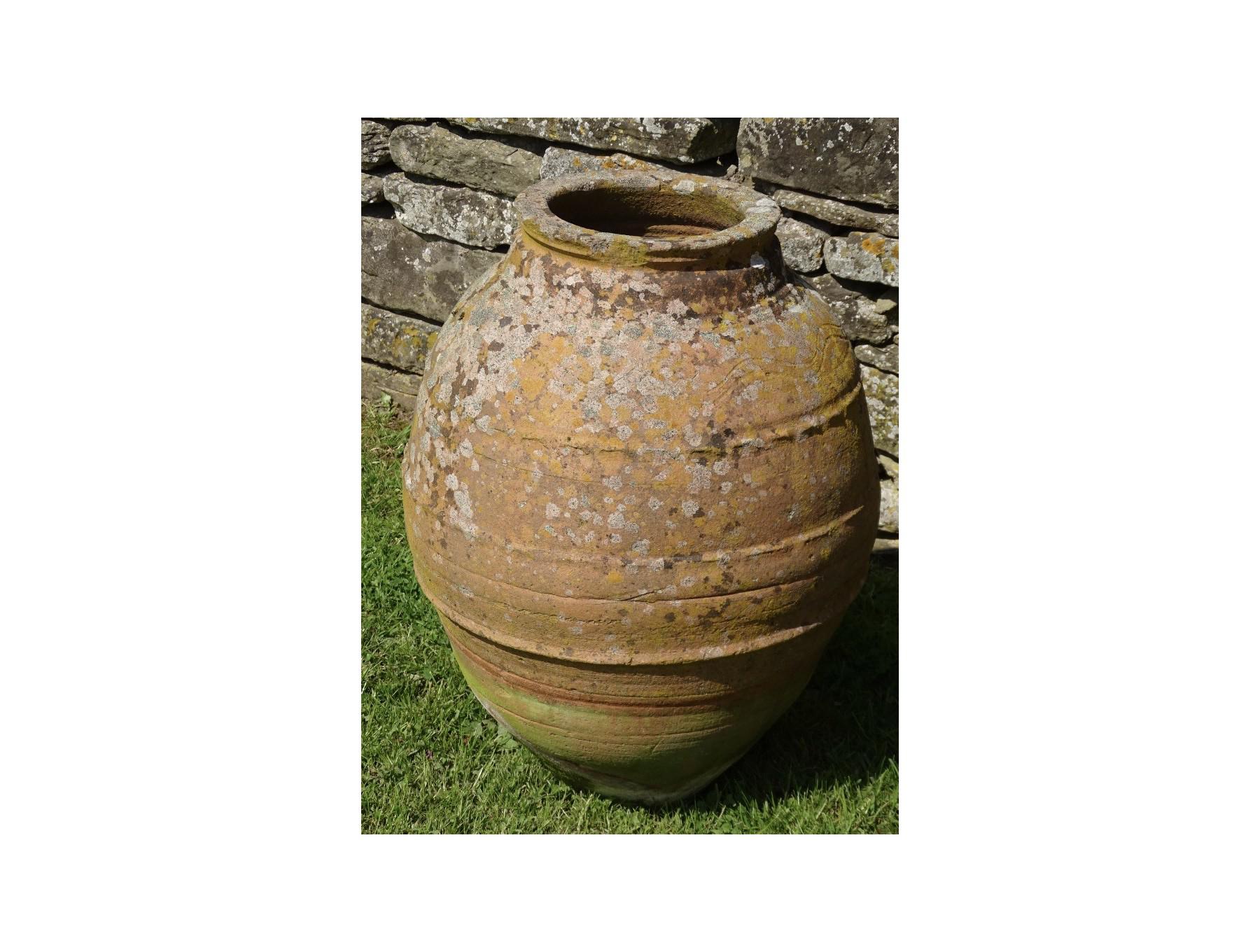 Vintage Terracotta Oil Jar|