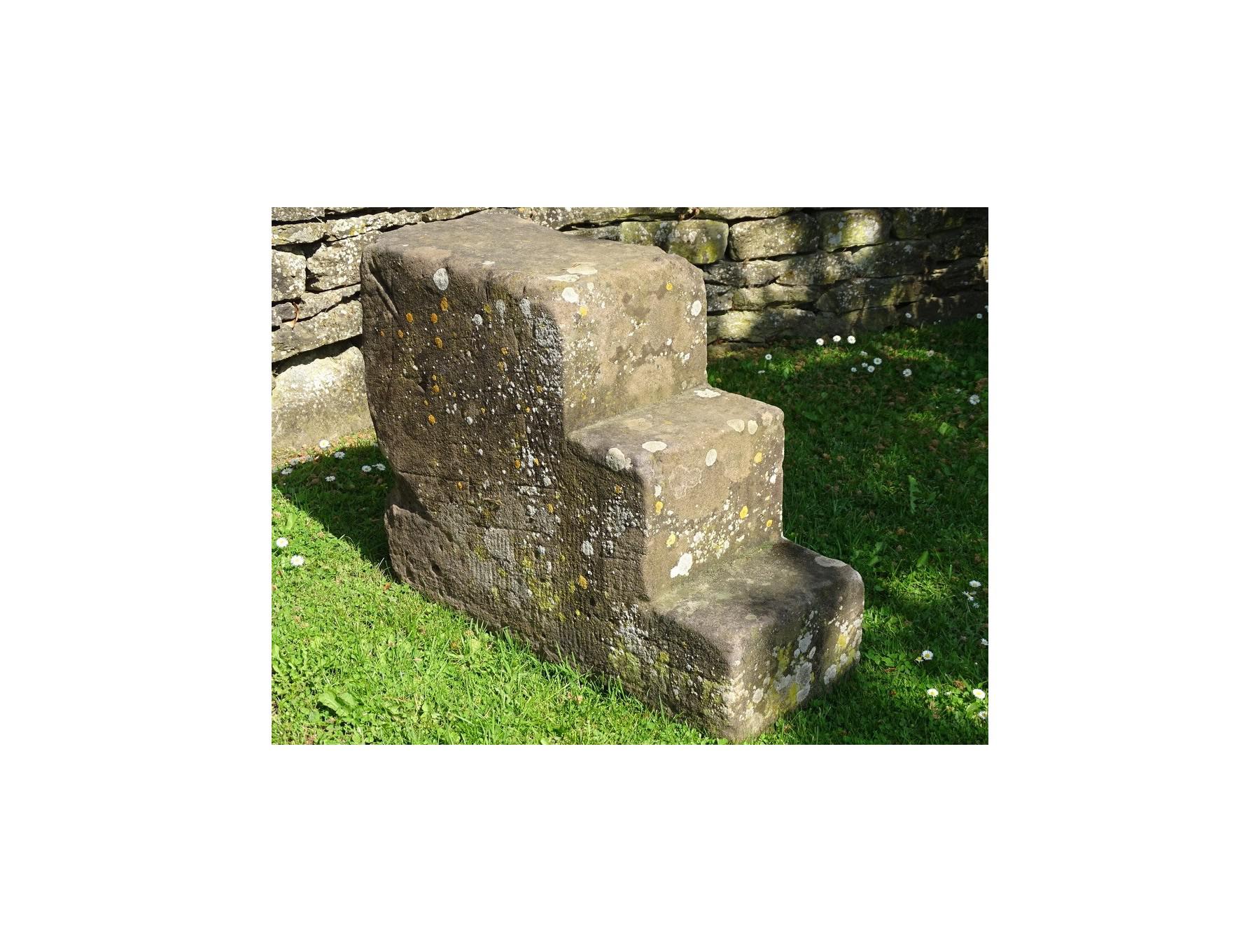 Antique Stone Mounting Block|