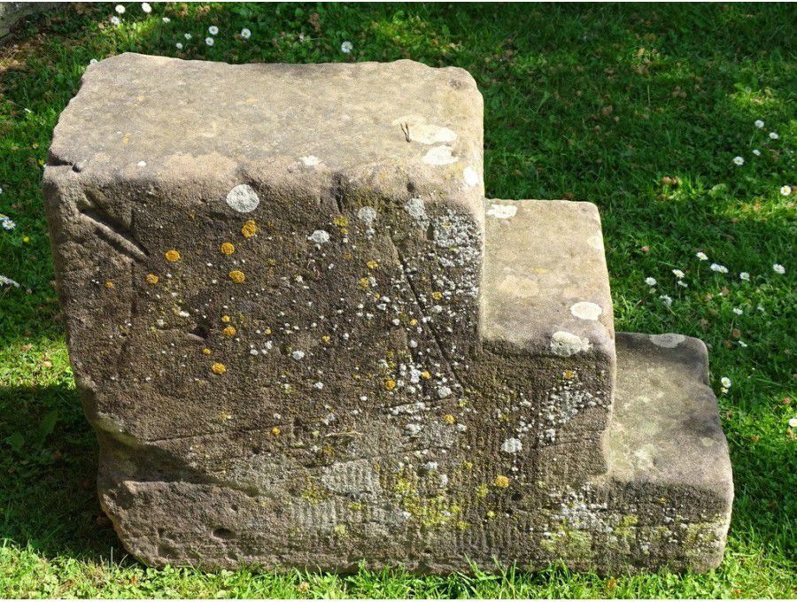 Antique Stone Mounting Block|