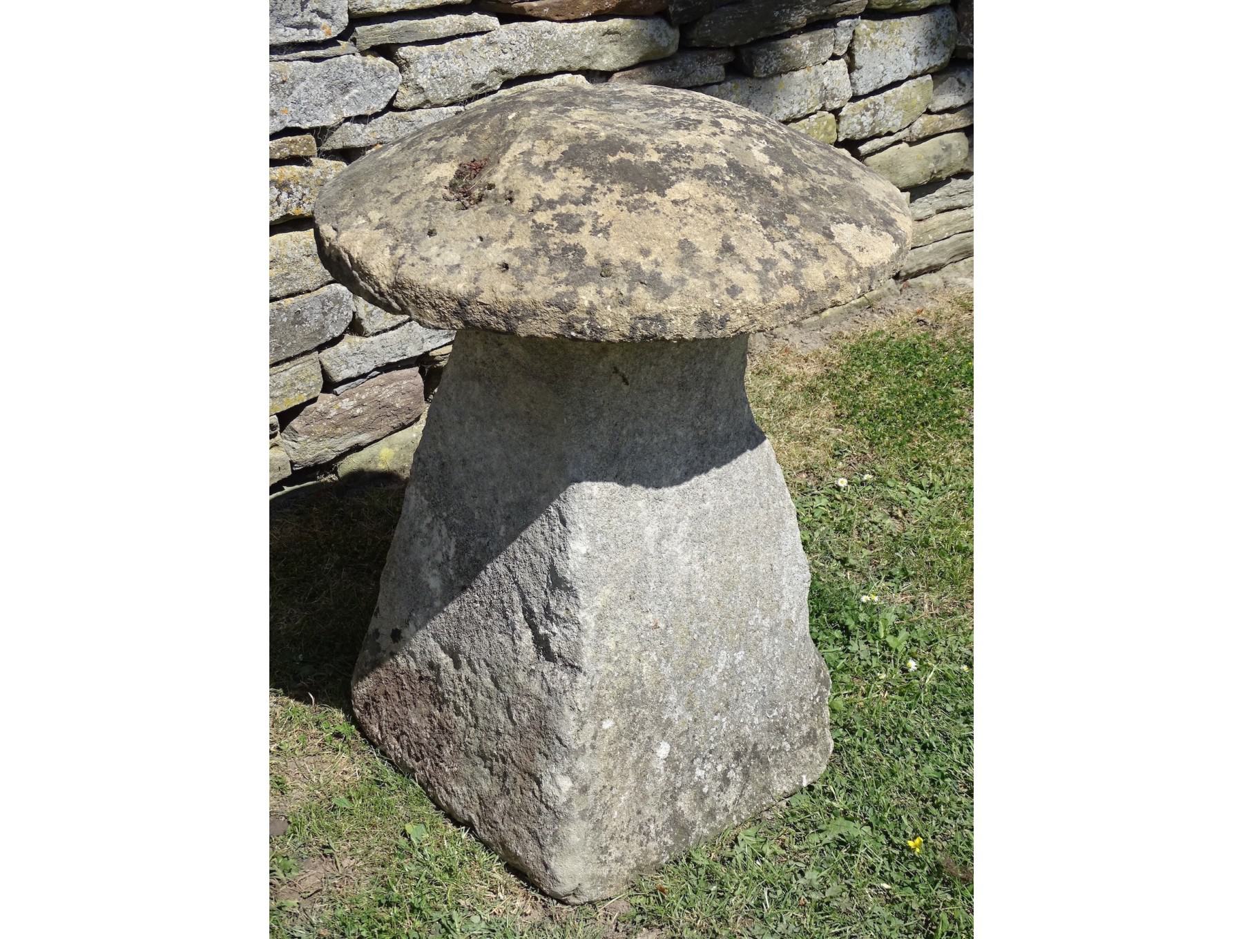 Antique Limestone Staddlestones | Holloways Garden Antiques