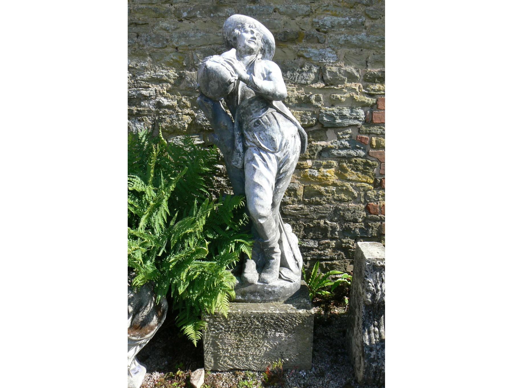 Antique Lead Musician Figure | Lead Statues | Holloways Garden Antiques