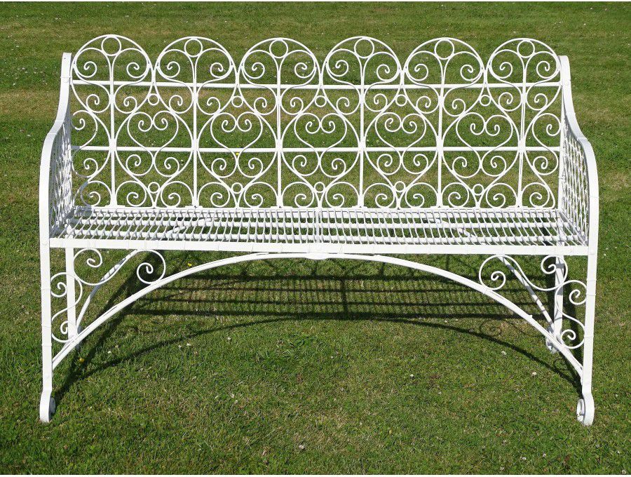 Antique Wrought Iron Bench | Holloways Garden Antiques Antique Wrought Iron Bench | Holloways Garden Antiques