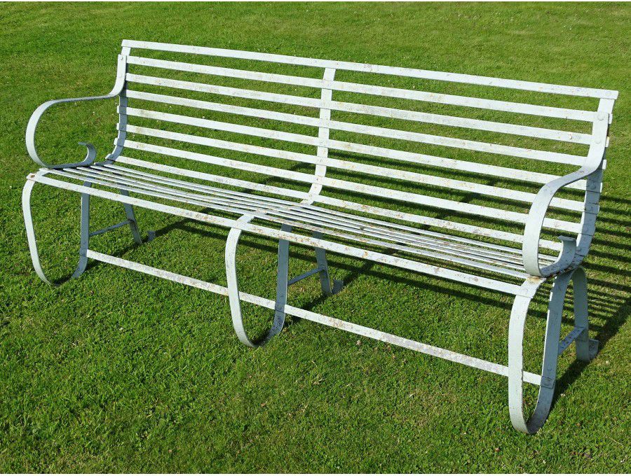Vintage Wrought Iron Bench | Holloways Garden Antiques