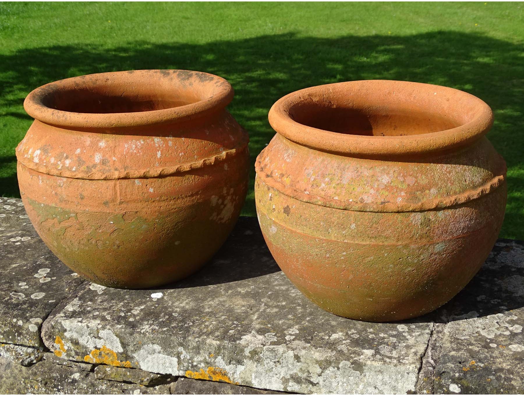 Vintage Terracotta Planters (Pair) | Holloways Garden Antiques