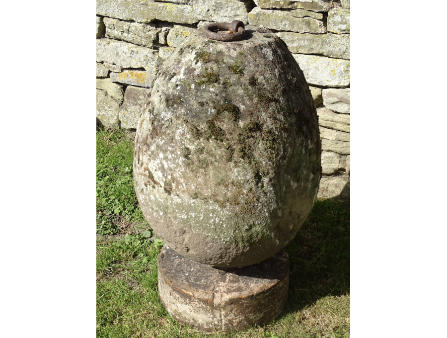 Unusual Ovoid Tether Stone | Holloways Garden Antiques