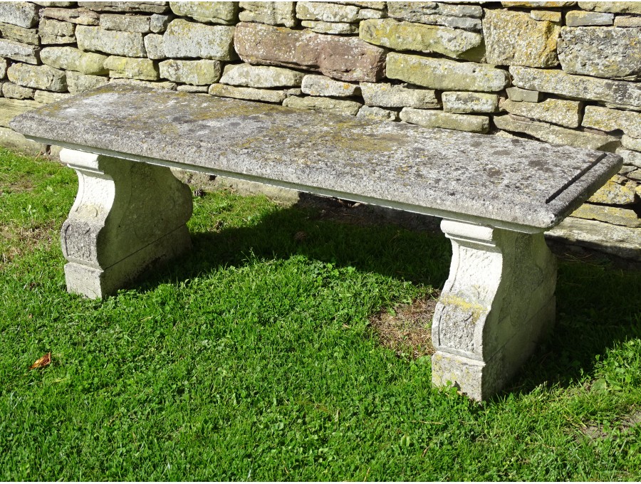 Vintage Stone Garden Seat | Holloways Garden Antiques