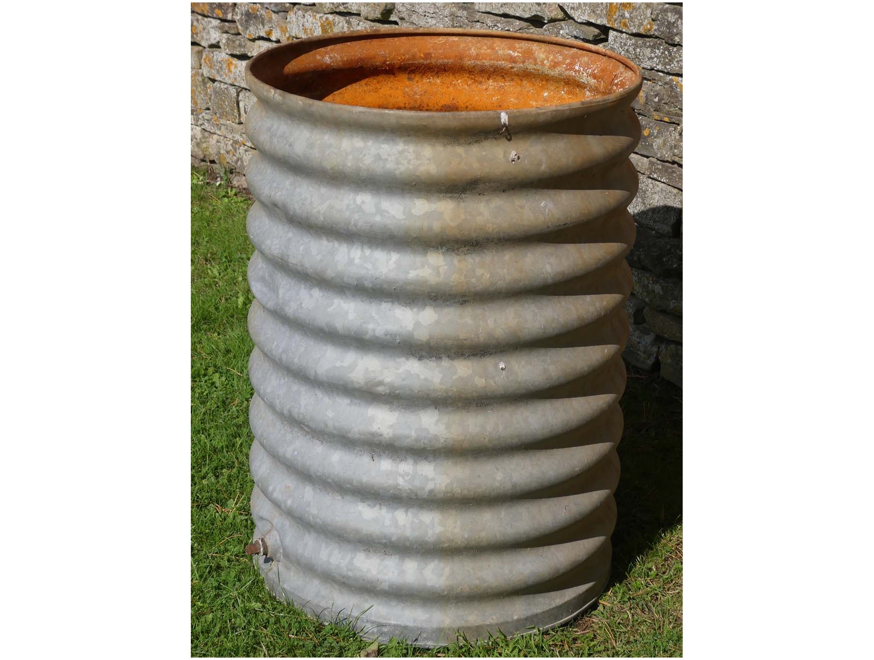 Vintage Corrugated Water Butt | Holloways Garden Antiques