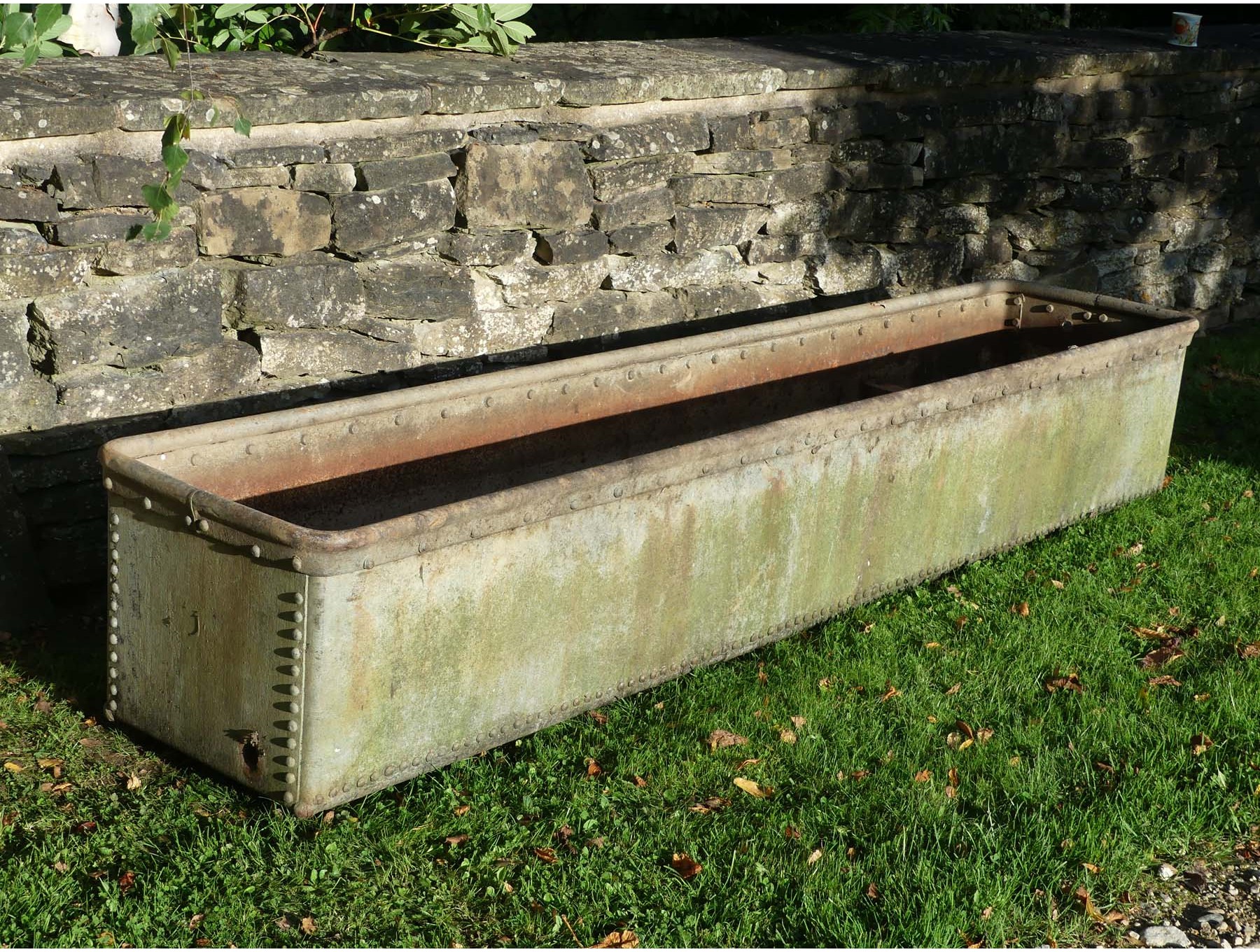 Long Galvanised Iron Trough | Holloways Garden Antiques