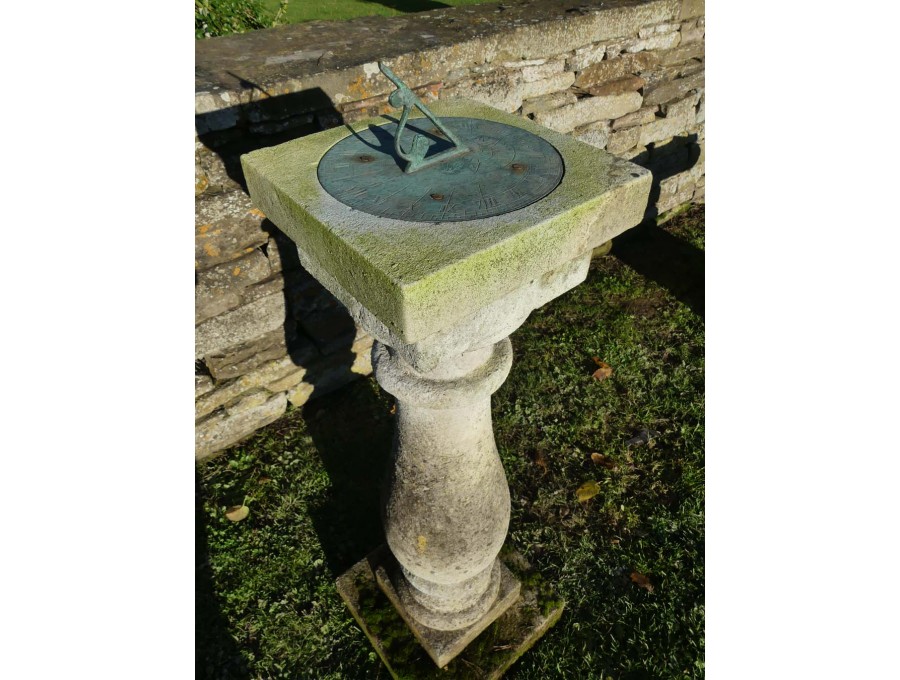 Vintage Portland Stone Sundial | Holloways Garden Antiques