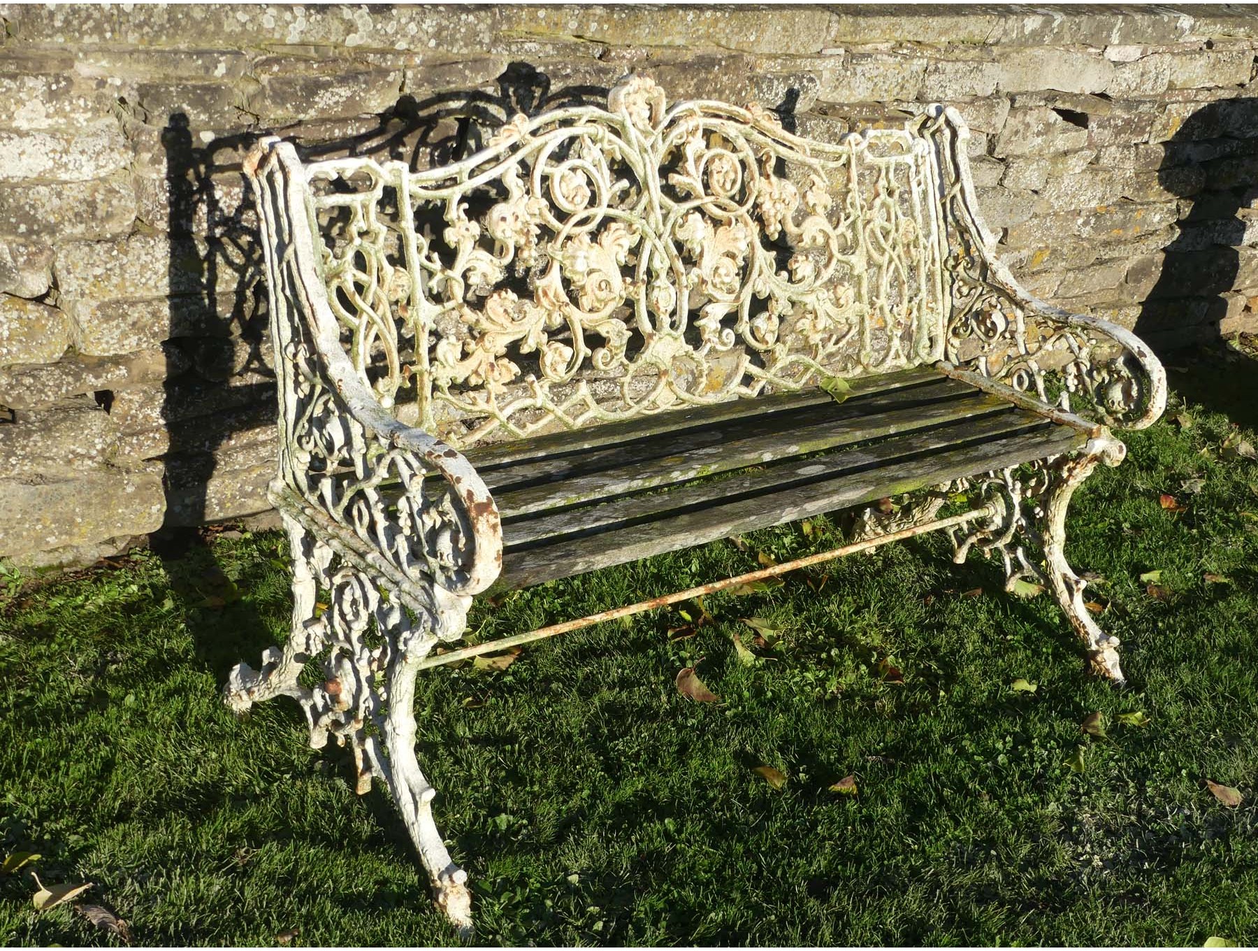 Vintage Cast Iron Garden Bench | Holloways Garden Antiques