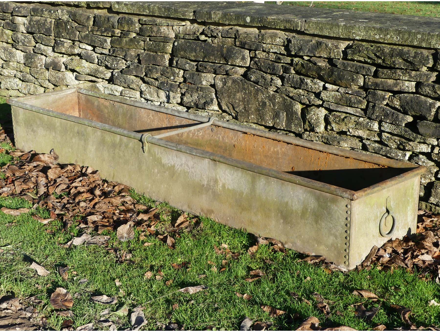Vintage Galvanised Iron Trough | Holloways Garden Antiques
