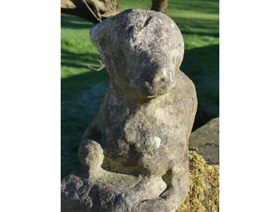 Carved Stone Dog | Holloways Garden Antiques