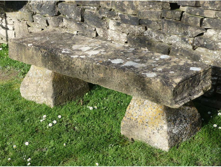 Limestone Garden Seat | Holloways Garden Antiques