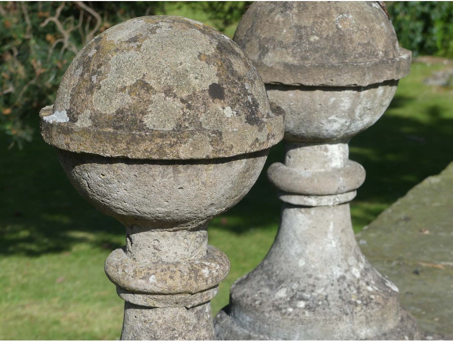 Vintage Stone Finials (Pair) | Holloways Garden Antiques