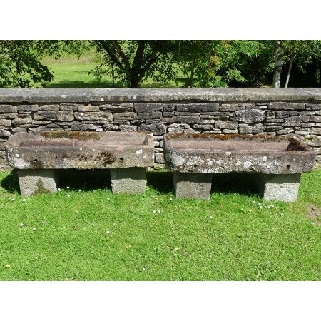 Rectangular Stone Troughs (Pair) | Holloways Garden Antiques