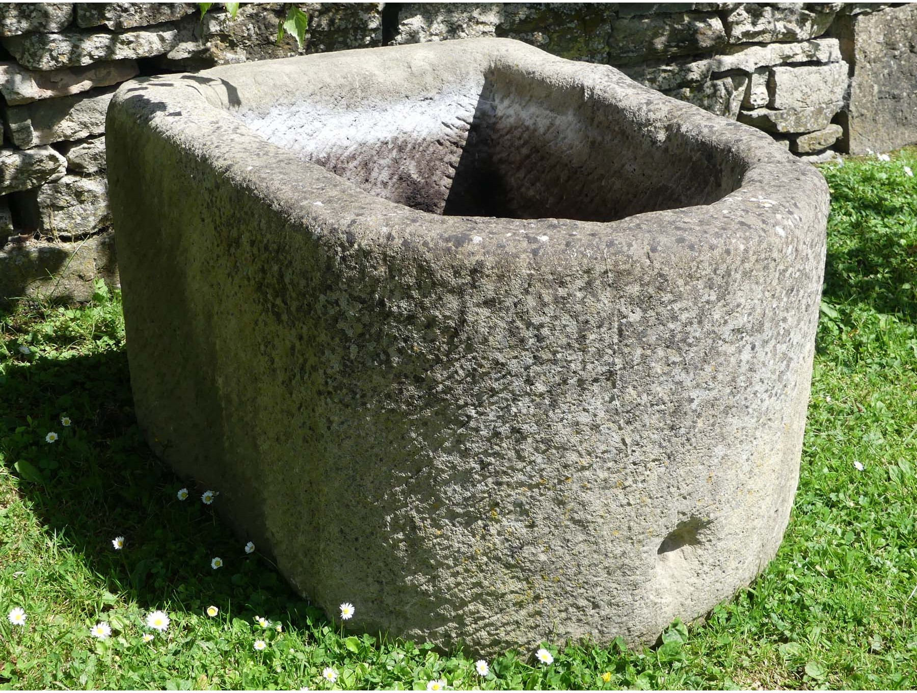 Large D-end Garden Trough | Holloways Garden Antiques