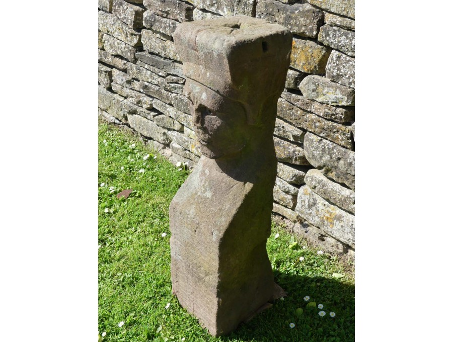 Carved Sandstone Head | Holloways Garden Antiques