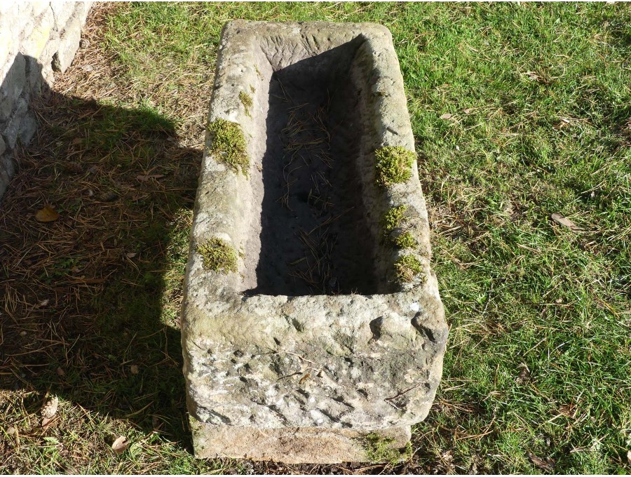 Antique Stone Trough on Blocks | Holloways Garden Antiques