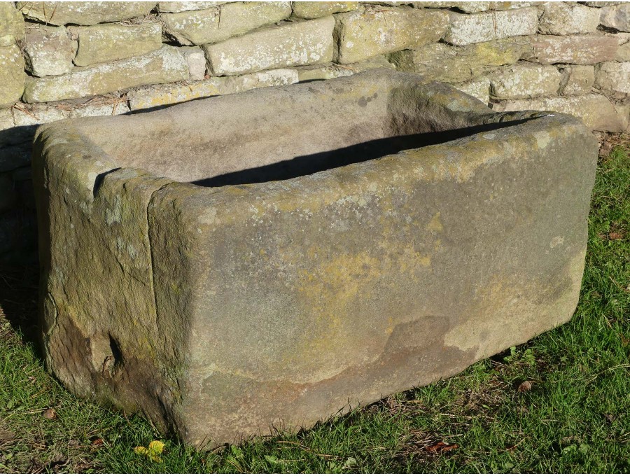 Antique Rectangular Sandstone Trough | Holloways Garden Antiques