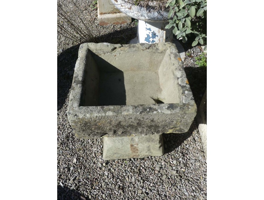 Antique Stone Trough on Base | Holloways Garden Antiques