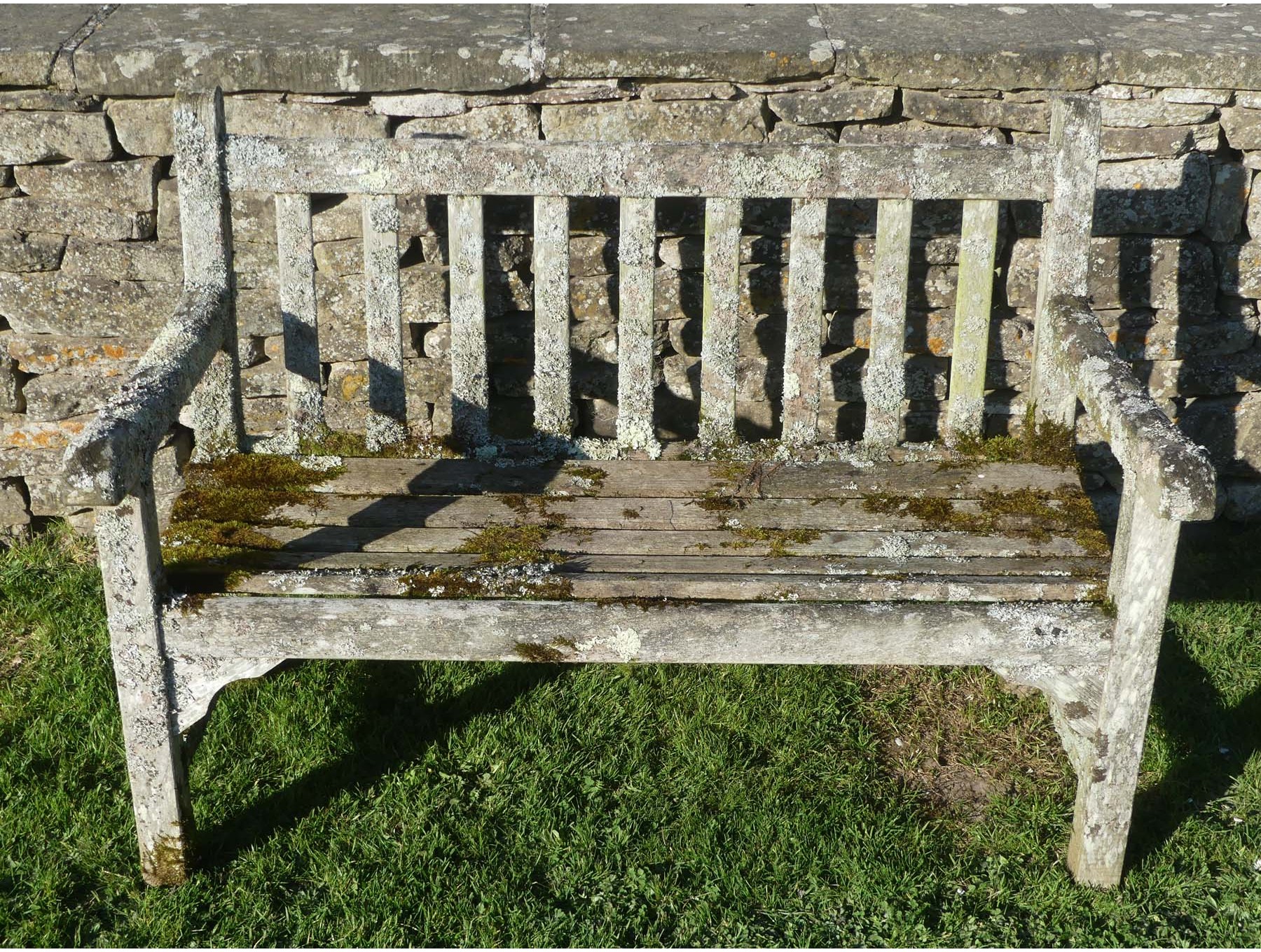 Weathered Teak Garden Bench | Holloways Garden Antiques