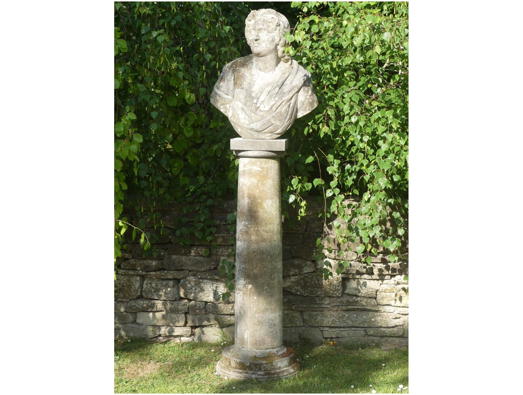 Weathered Chilstone Bust of Alexander the Creator | Holloways Garden ...