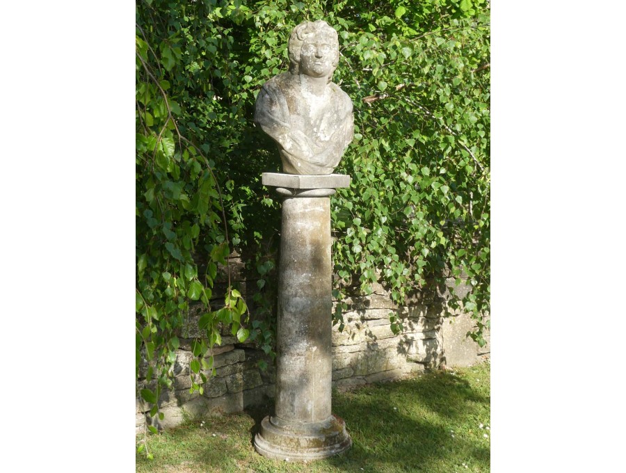 Weathered Chilstone Bust of Alexander the Creator | Holloways Garden ...