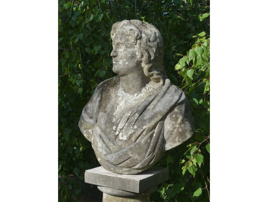 Weathered Chilstone Bust of Alexander the Creator | Holloways Garden ...