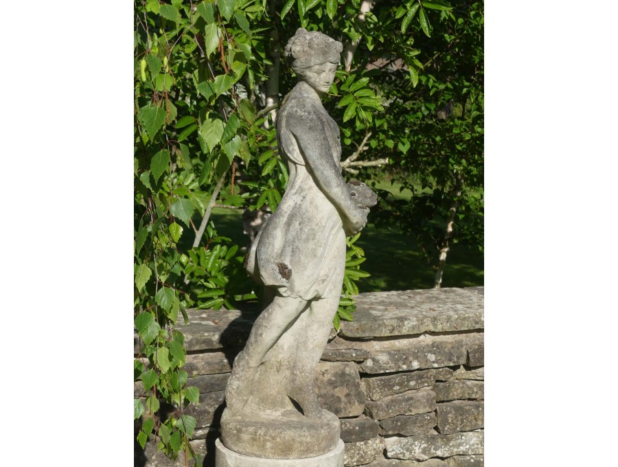 Weathered Chilstone Flora Statue | Holloways Garden Antiques