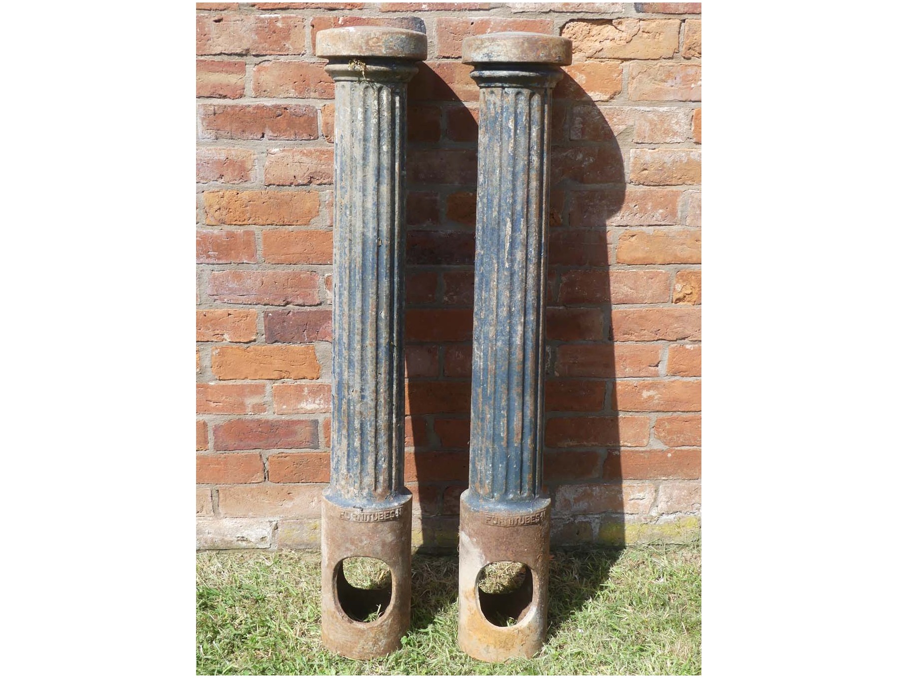 Cast Iron Bollards (Pair) | Holloways Garden Antiques