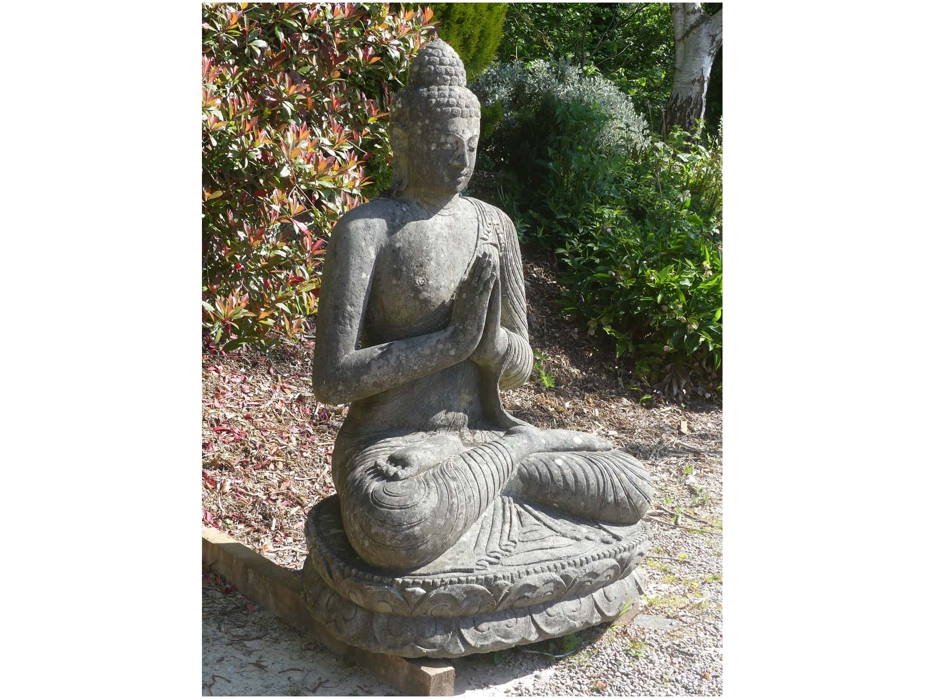 Large Stone Statue of Buddha | Holloways Garden Antiques