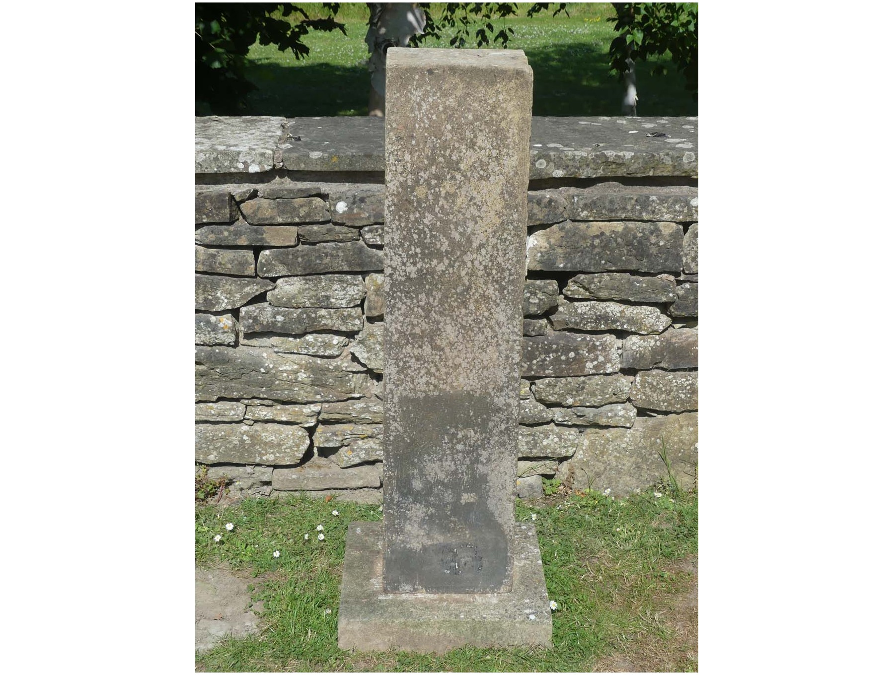 Carved Sandstone Tall Plinth | Holloways Garden Antiques