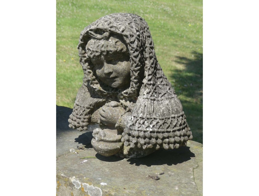 Antique Marble Bust of a Girl | Holloways Garden Antiques