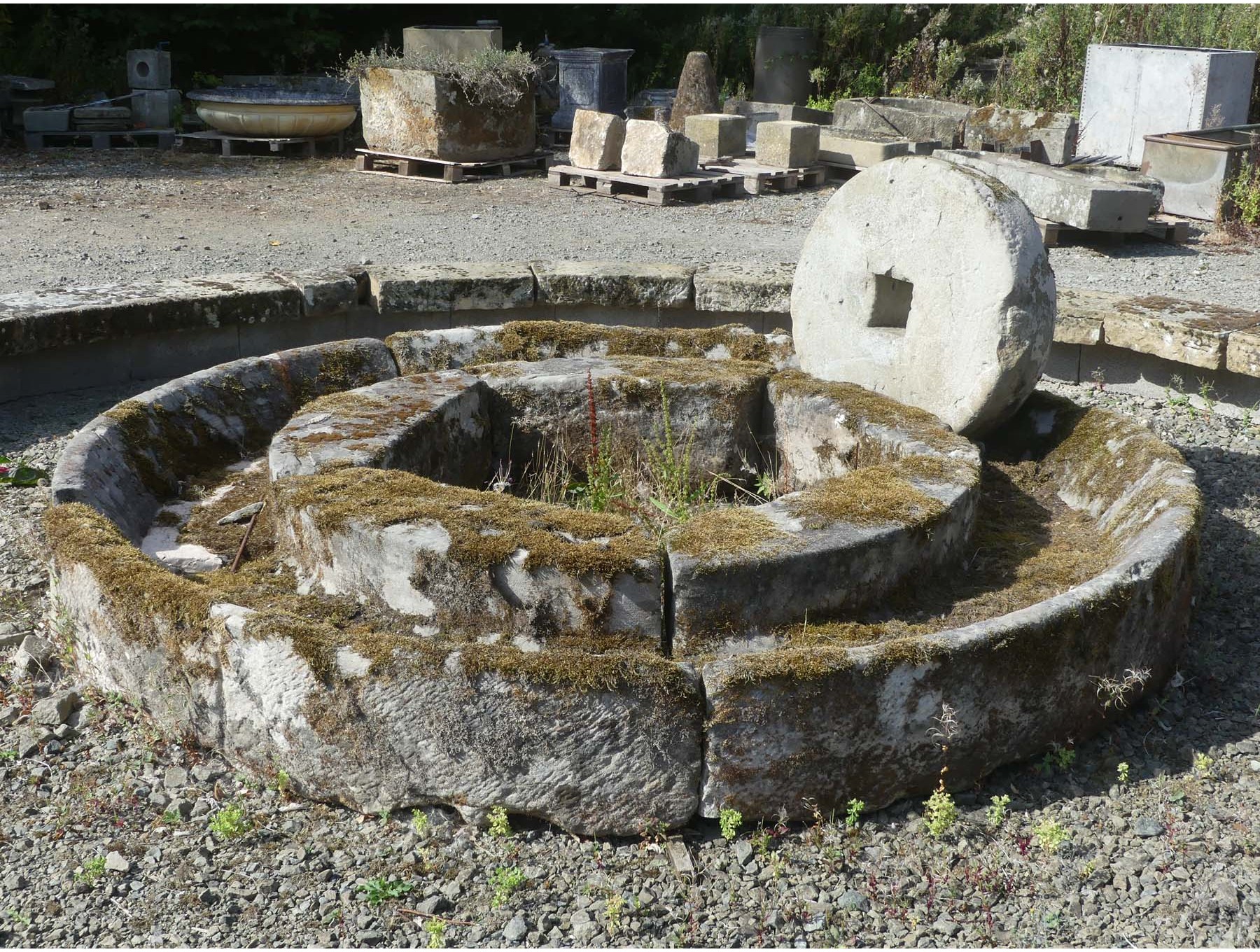 Antique Stone Cider Mill | Holloways Garden Antiques