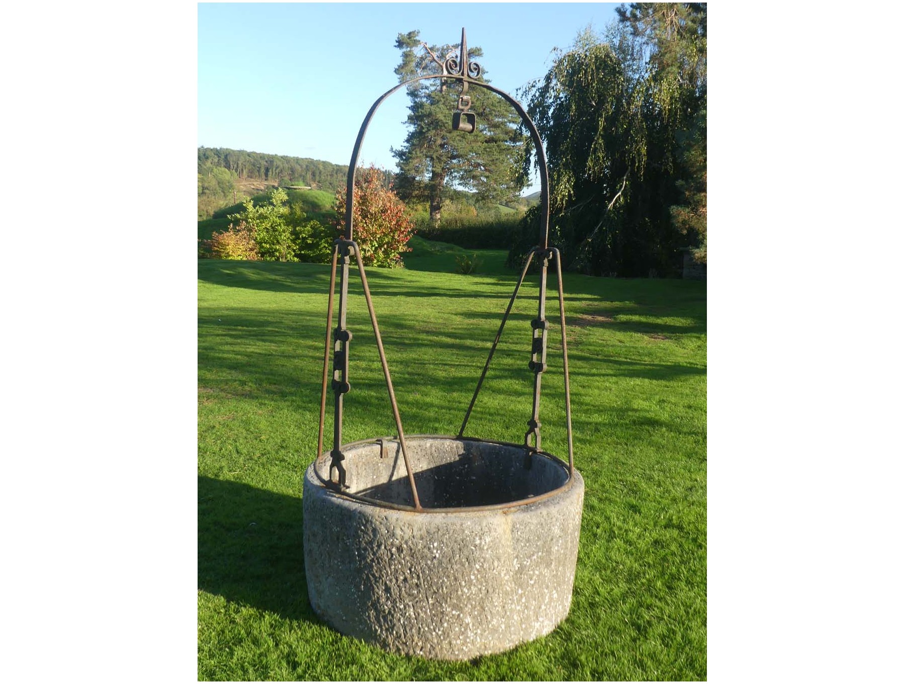 Carved Stone Circular Wellhead | Holloways Garden Antiques